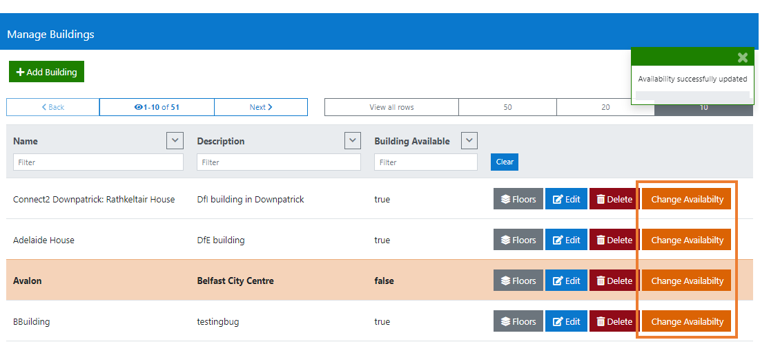 Manage Buildings