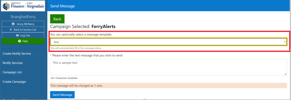 Notify Service User UserGuide